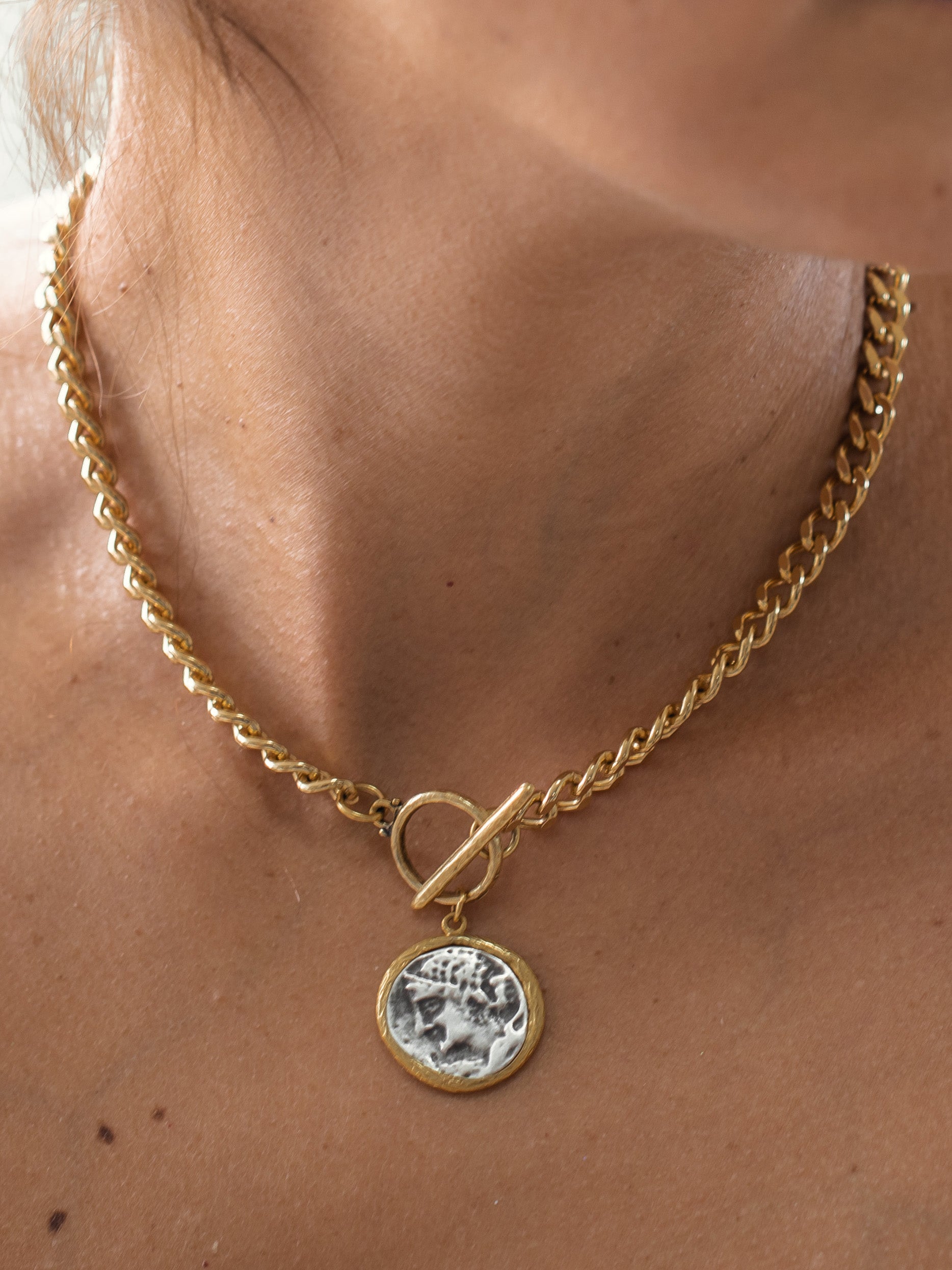 Gold Taylor chain necklace for women 15.5" long – Gaby Ray